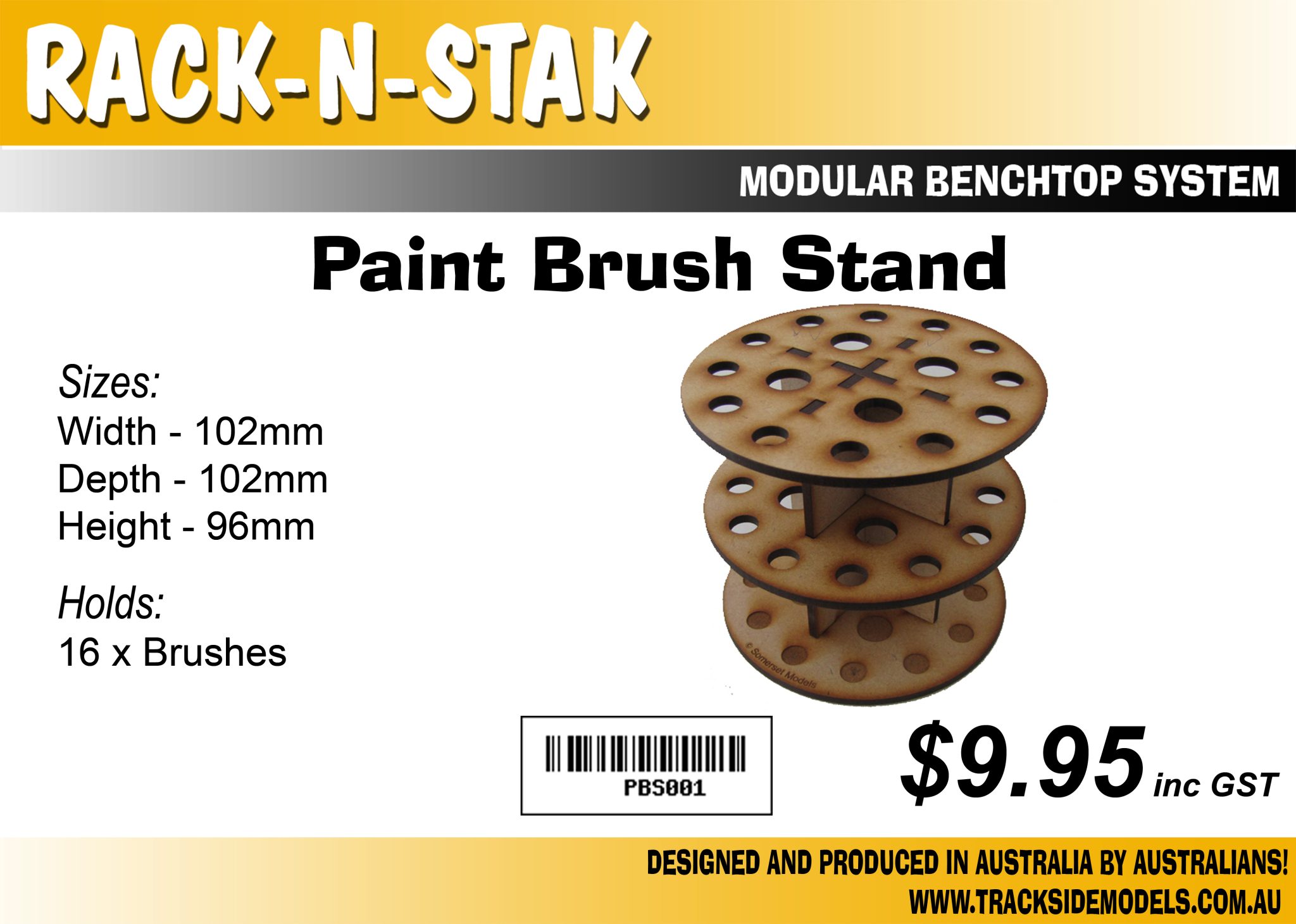 Rack N Stak - Paint Brush Stand - PBS001 - Somerset Models