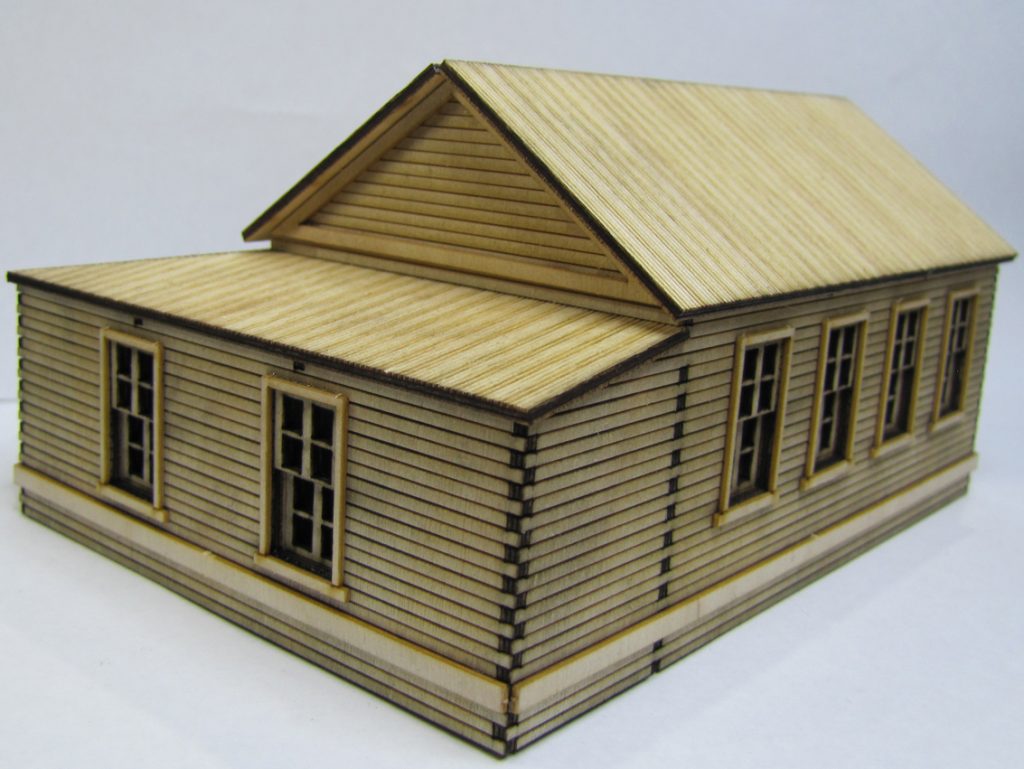 Trackside Models - HO Scale - Laser Cut "The School" - Somerset Models
