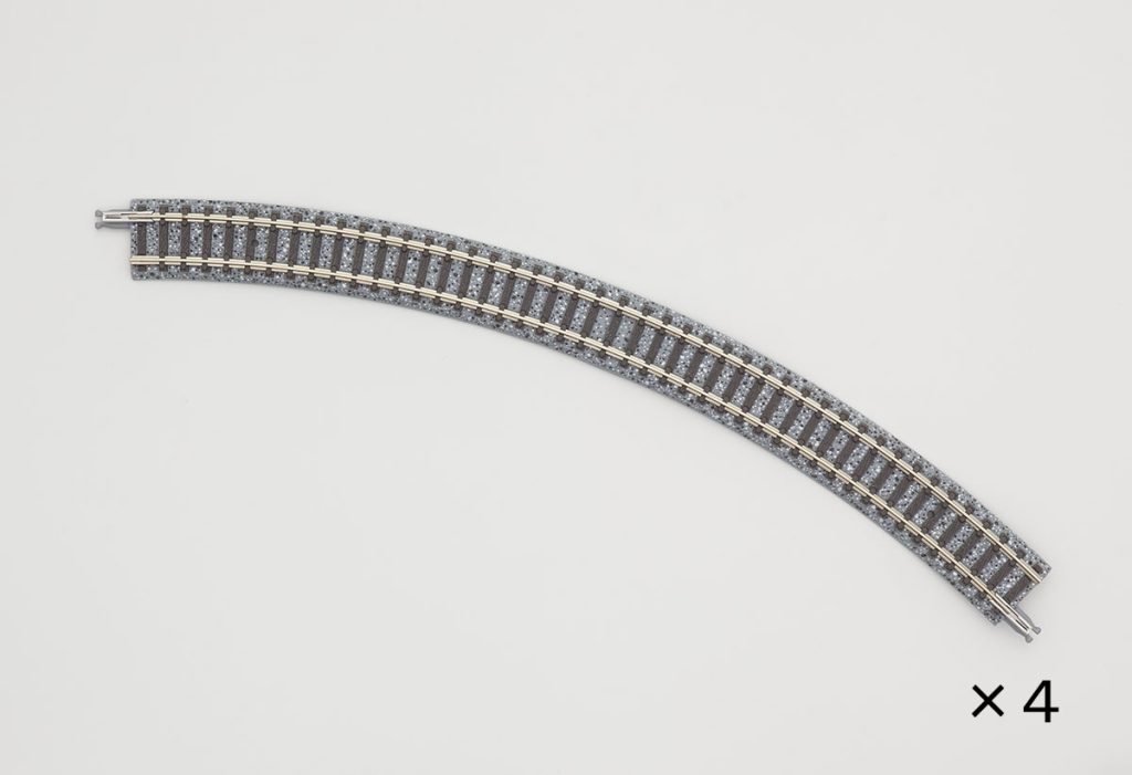 Tomix N Curve Track 11" 280mm Radius, 45° (4) - TMX01851 - Somerset Models
