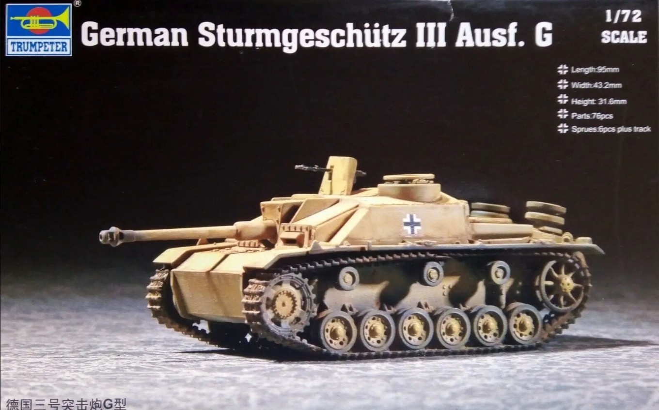 1/72 Scale German Sturmgeschutz III Ausf G Trumpeter - 07260 - Somerset ...